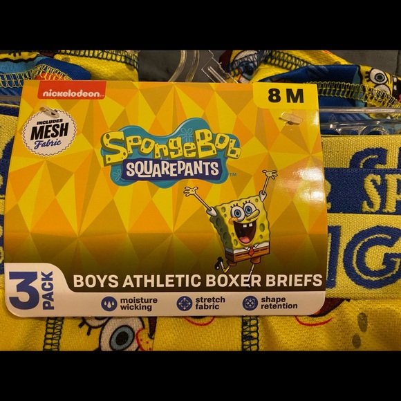 Nickelodeon | Accessories | New Spongebob Boys Boxer Briefs 3 Pack ...